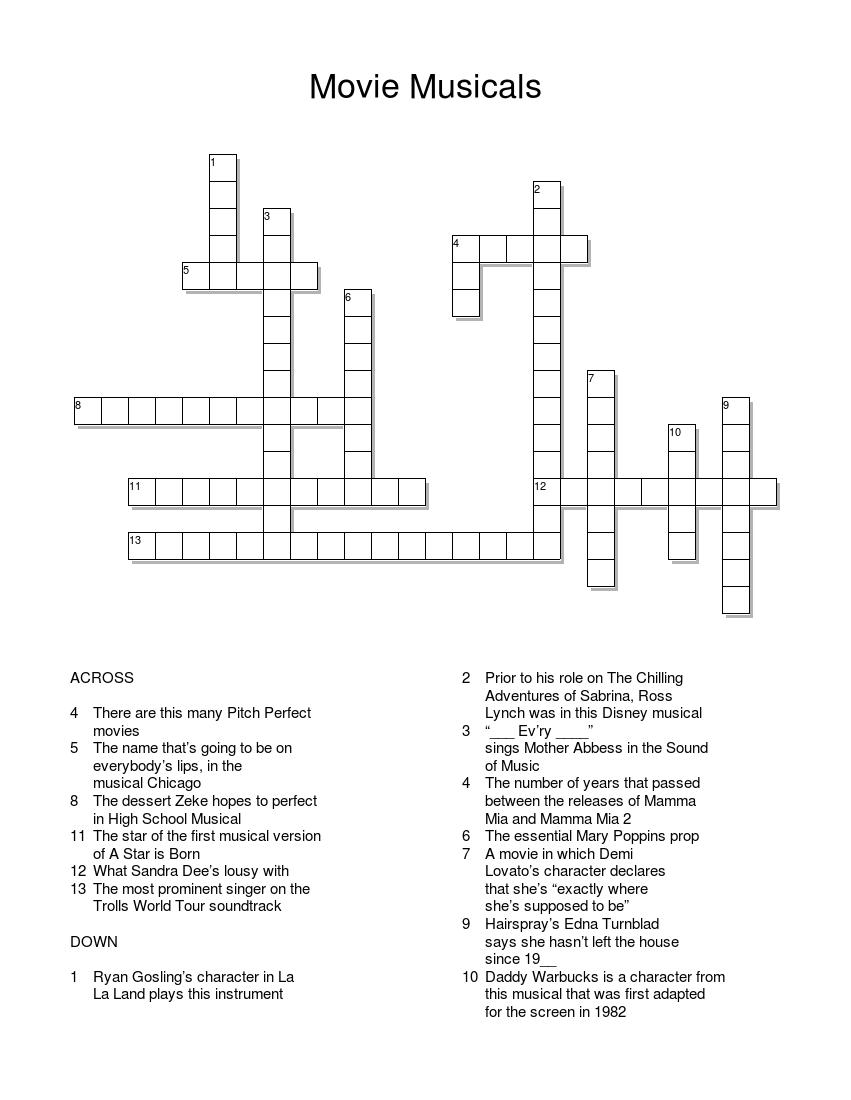 Interactive Crossword Puzzle